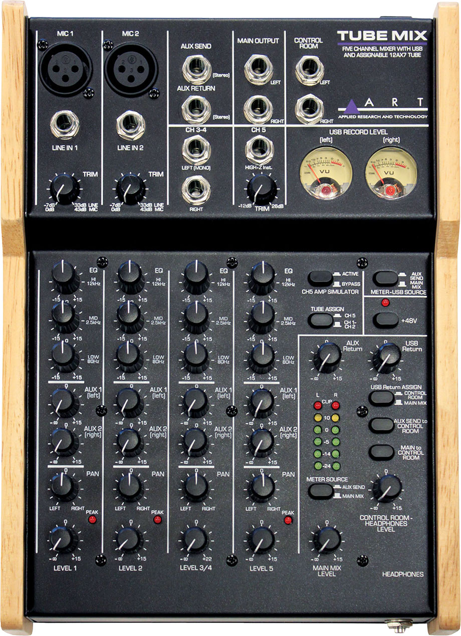 ART Tube Mix｜チューブ・ミックス 5CHミキサー 真空管搭載 USBオーディオ・インターフェイス